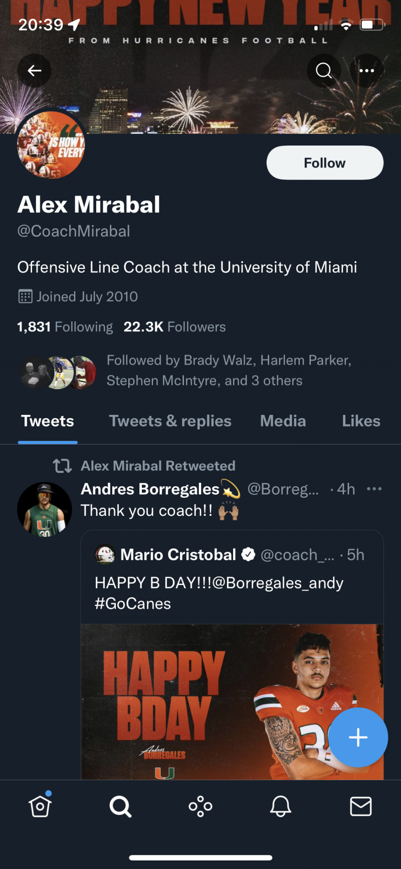 Miami Hurricanes: Alex Mirabal in the fold as offensive line coach